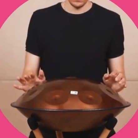 Copper Coloured Handpan - 10 Notes - D Minor