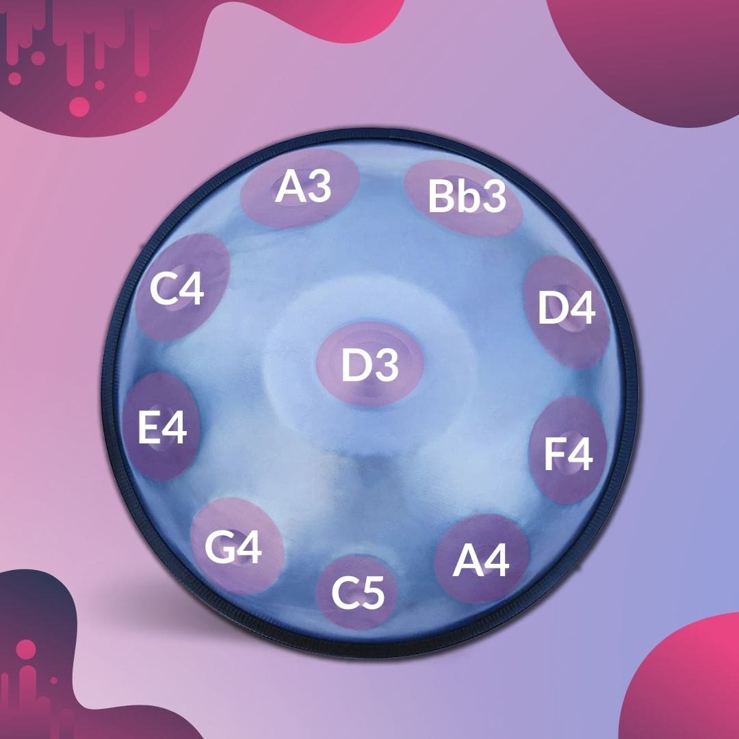 Neptune Handpan - 10 Notes - D Minor - Handpan Store