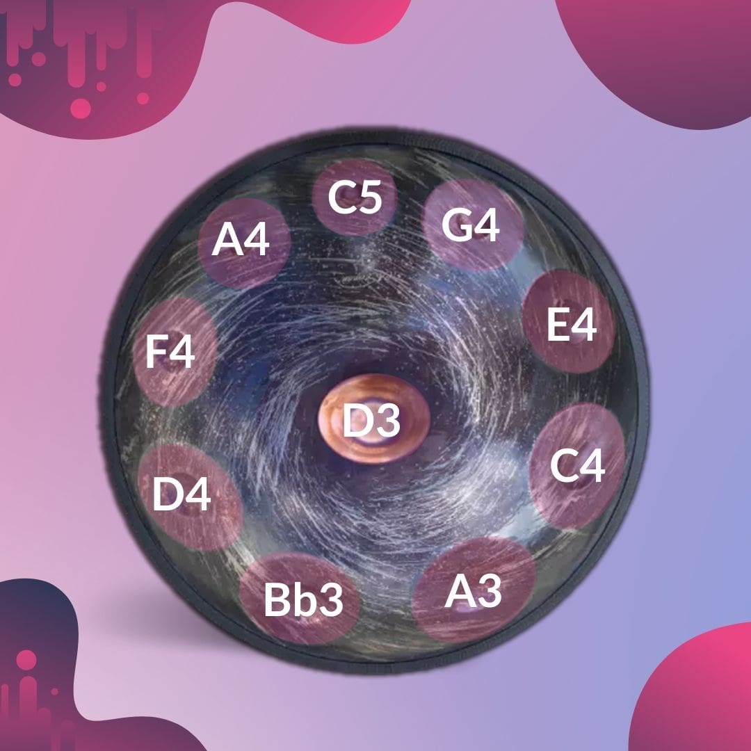 Supernova Handpan - 10 Notes - D Minor - Handpan Store