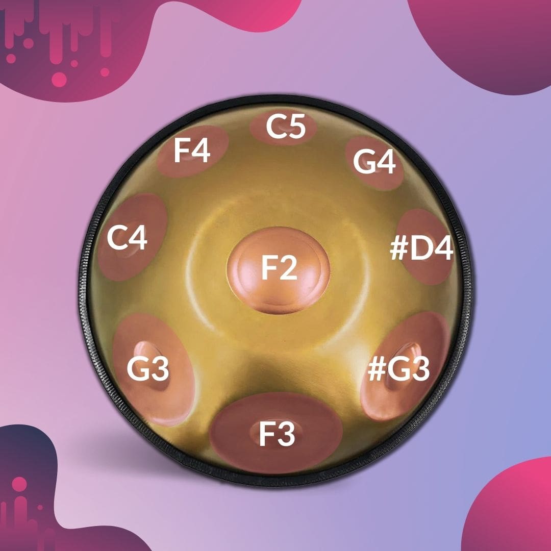 Platinum Handpan - 9 Notes - F Minor - Handpan Store